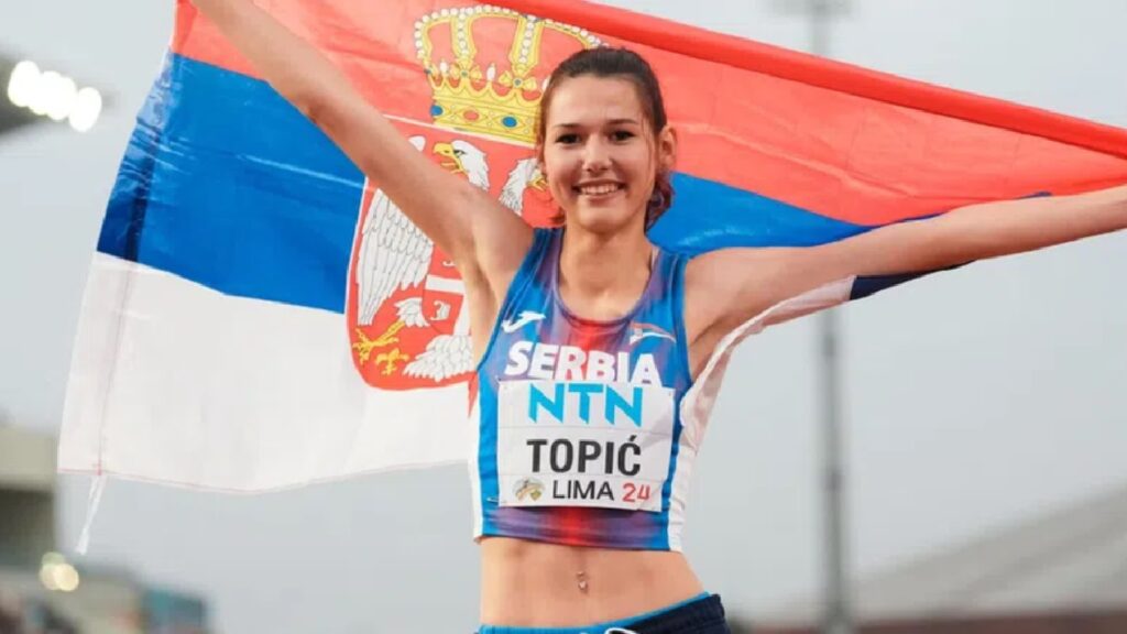Angelina Topic won the high jump title at the Lima World U20 ...