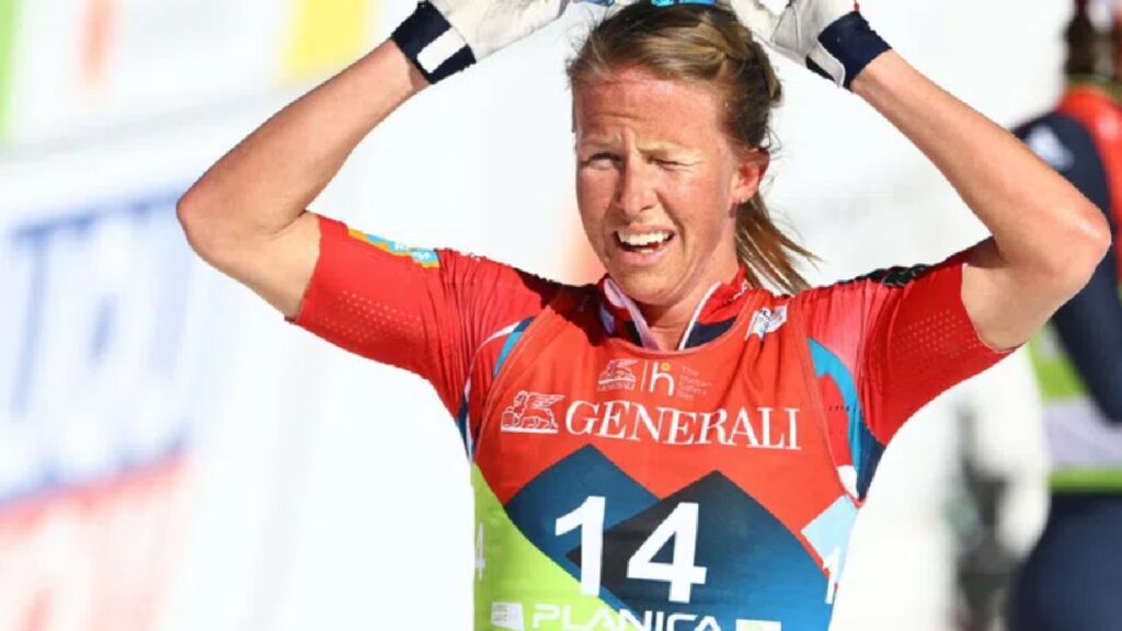 Astrid Oyre Slind covered 120km of cross-country skiing over the ...