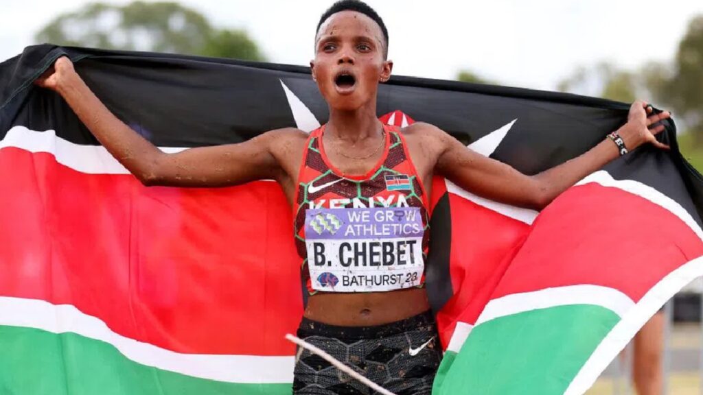 Beatrice Chebet started the season with a convincing victory in Spain ...