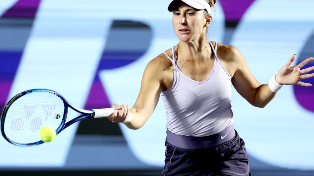 Belinda Bencic qualified for the quarter-finals of the WTA 500 Mubadala ...
