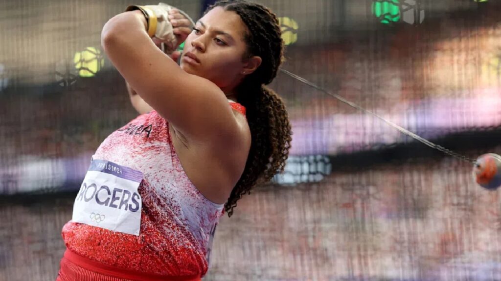 Camryn Rogers won the women's hammer throw gold at Paris 2024 Olympics ...