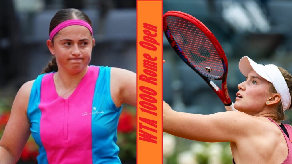 Jelena Ostapenko vs Elena Rybakina in the second semi-final of the WTA 1000 Rome Open - Femi Sports