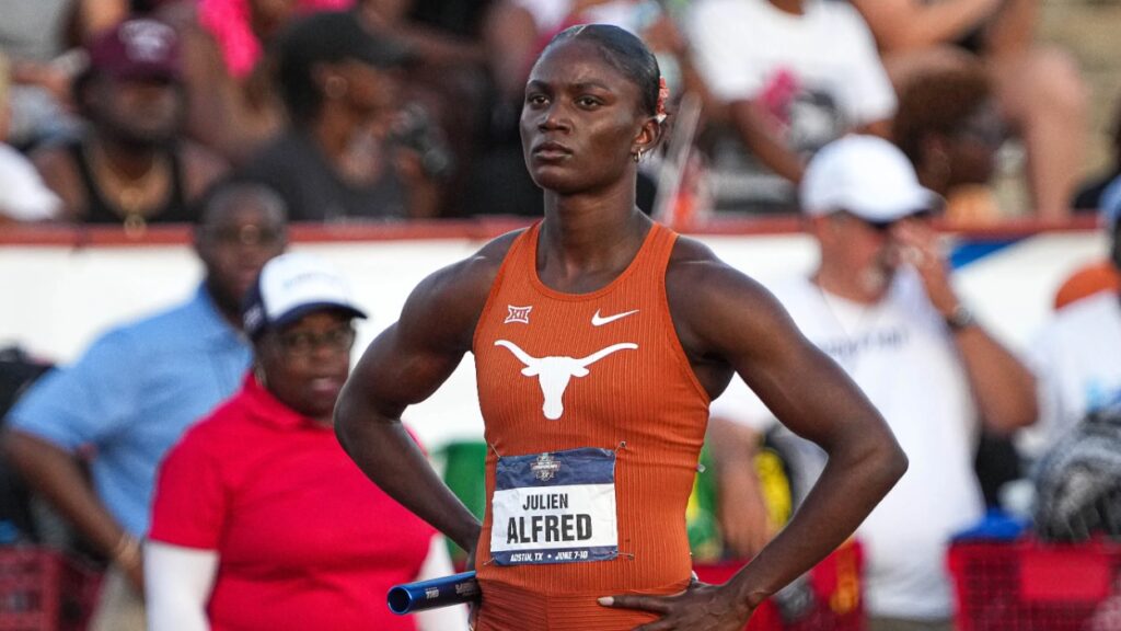 Julien Alfred won the 100m sprint in Hungary ahead of Sha'Carri ...