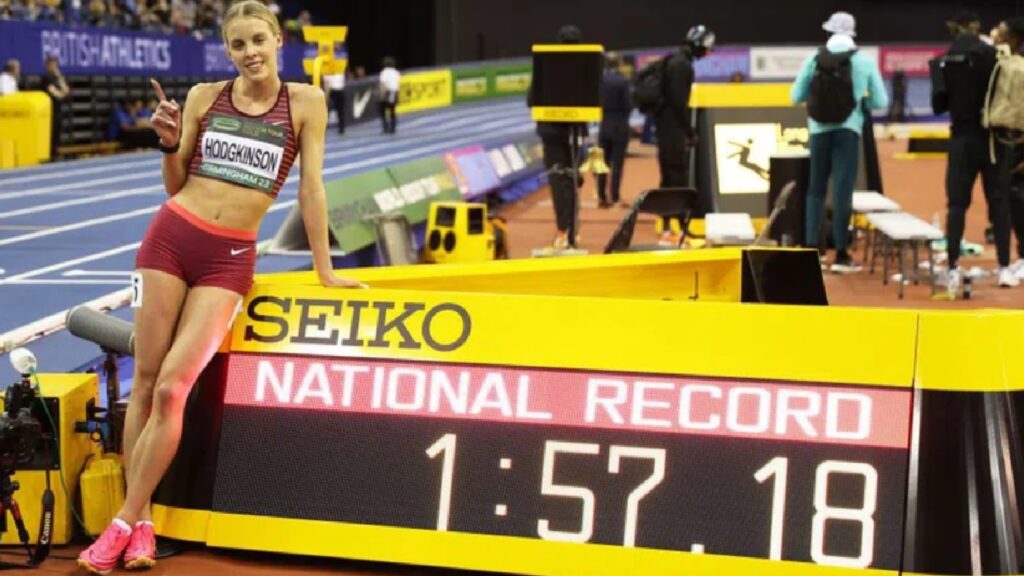 Keely Hodgkinson improved the British record in the women's 800m in ...