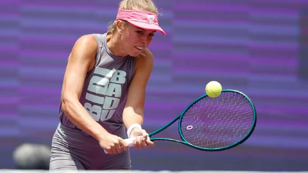 Fifth-seeded Magdalena Frech advanced to the second round of the WTA ...