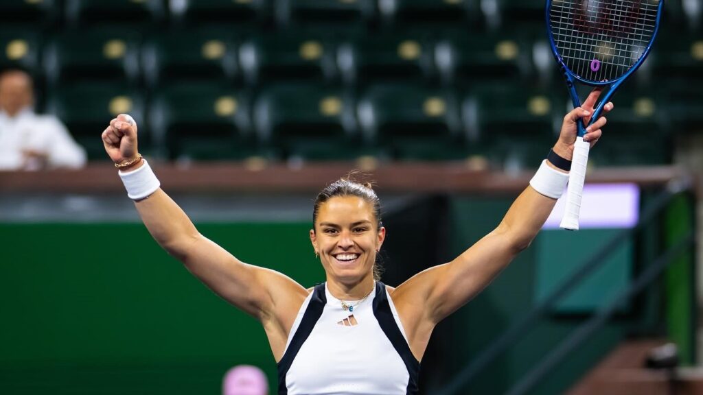Maria Sakkari defeated the third-seeded Cori Coco Gauff to reach the ...
