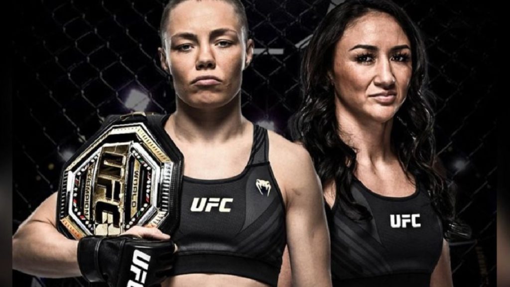 Rose Namajunas vs Carla Esparza at UFC 274 - Femi Sports