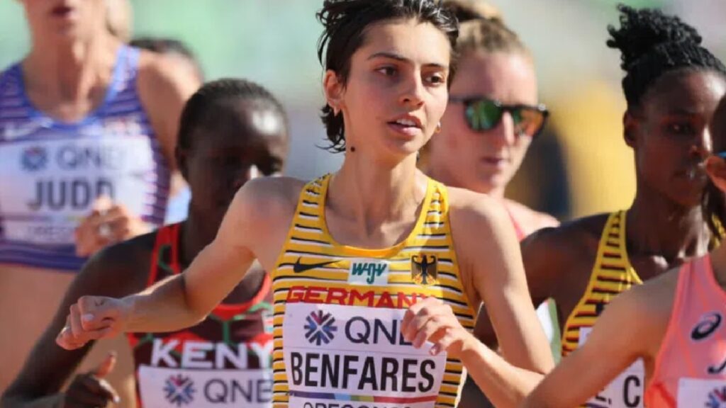 German long-distance runner Sara Benfares ended her athletics career ...