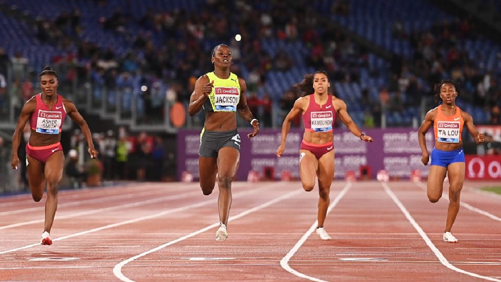 Shericka Jackson is fastest before the final women's 200m at the World ...