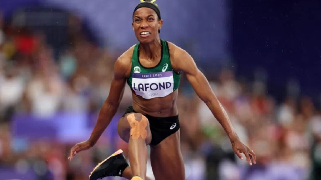 Thea LaFond won the triple jump gold at the Paris 2024 Olympics - Femi ...