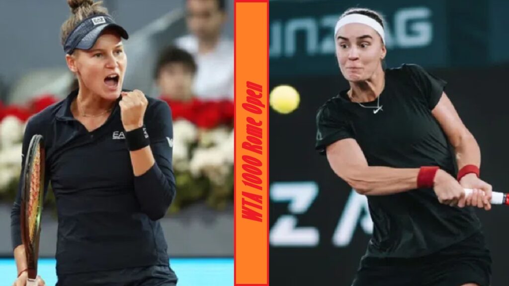 Veronika Kudermetova vs Anhelina Kalinina in the first semi-final of ...